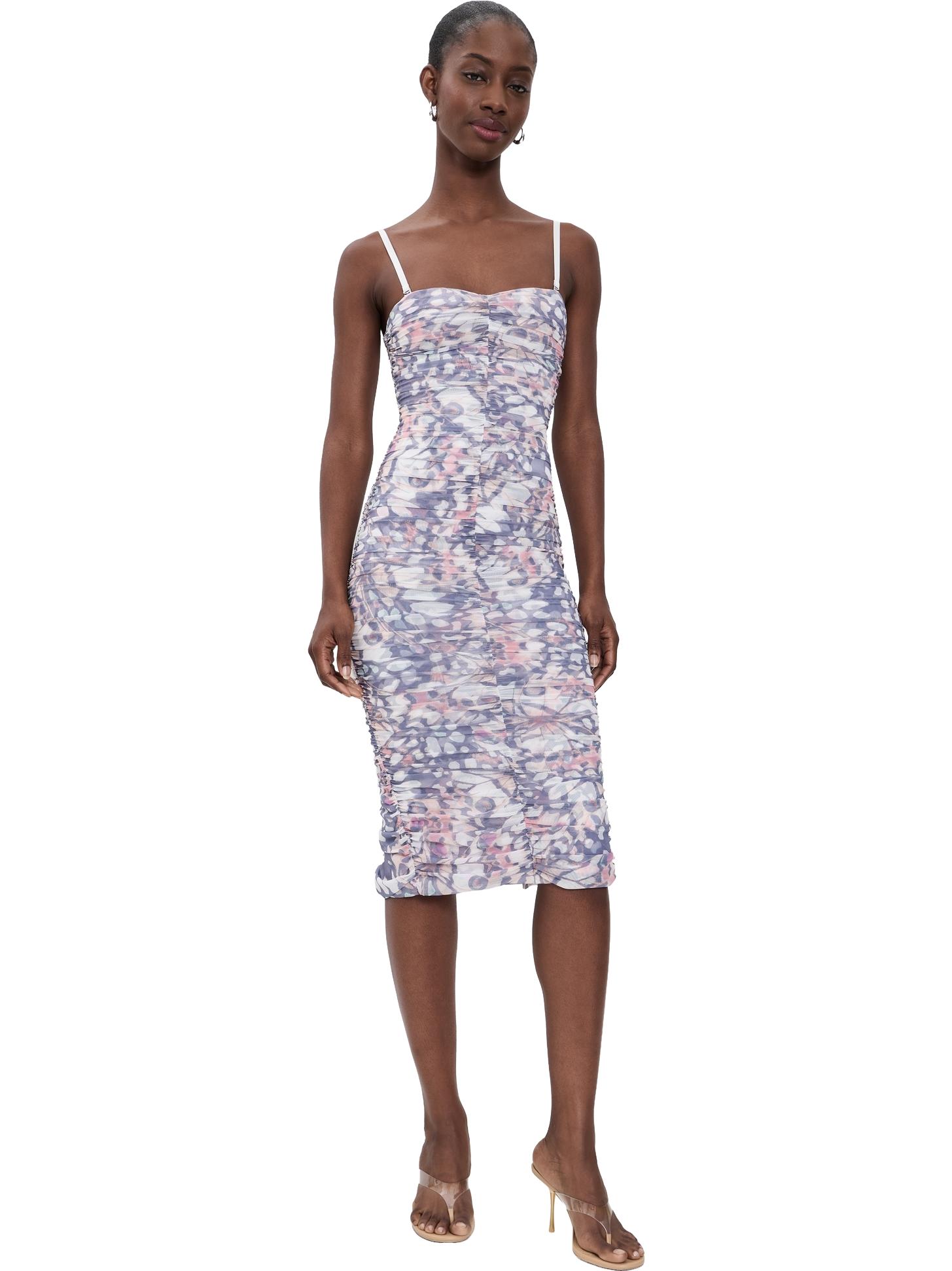 L'AGENCE L'AGENCE Caprice Strapless Ruched Midi Dress